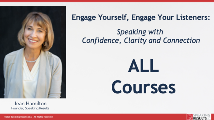 Full Course: Engage Yourself, Engage Your Listeners | courses.speakingresults.com